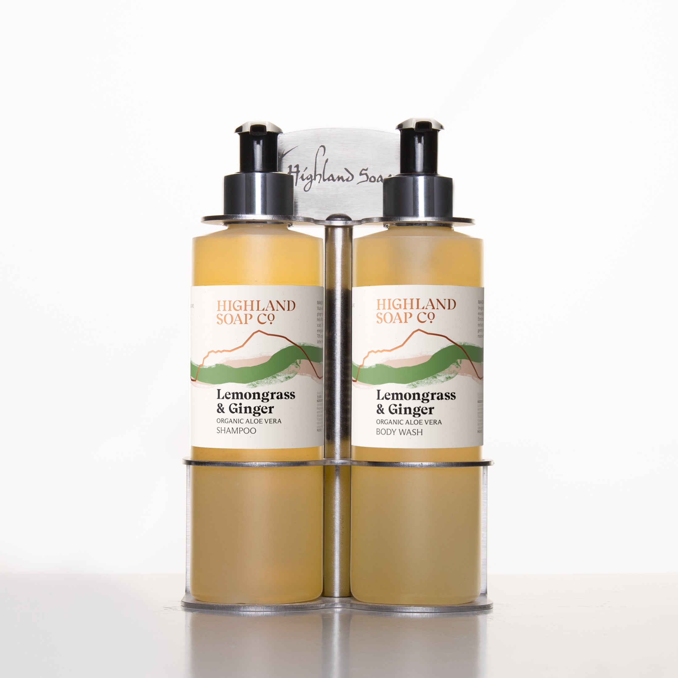 Double Bracket for 250ml Body Wash & Shampoo Bottles – Highland Soaps ...